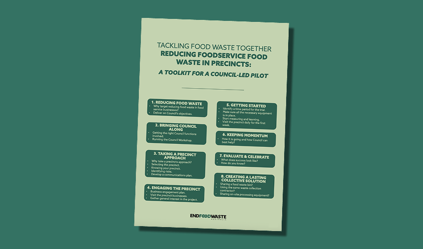 TACKLING FOOD WASTE TOGETHER REDUCING FOODSERVICE FOOD WASTE IN ...